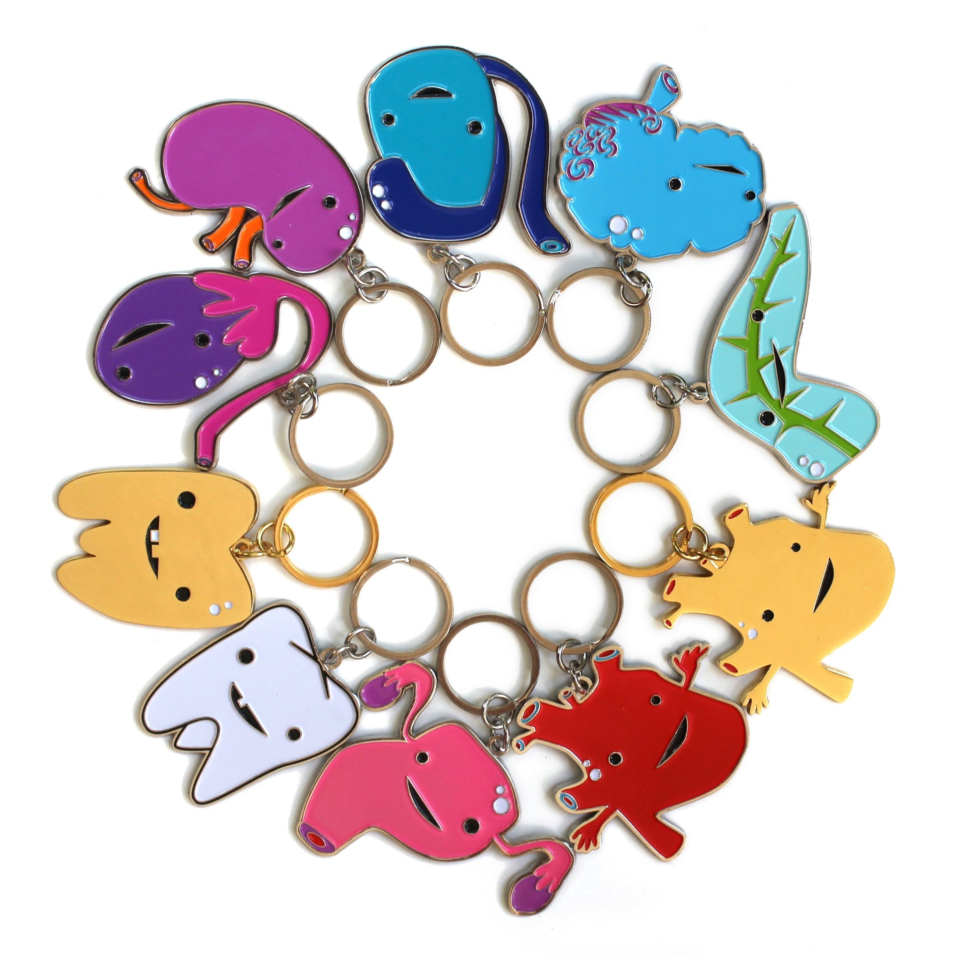 Organ and Human Body Keychains | I Heart Guts Plush Organs