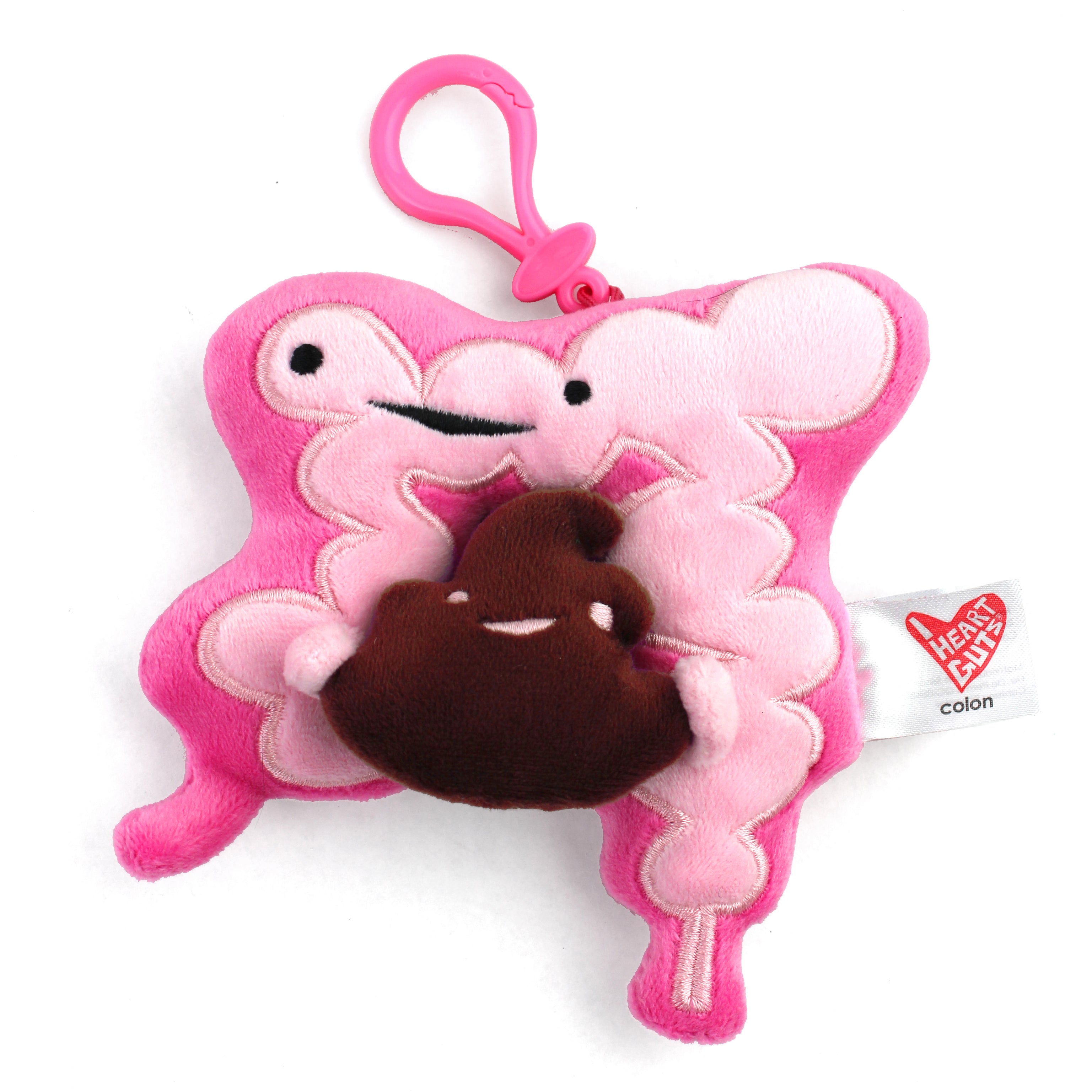 Colon Mini Plushie Bag Charm - 5" Intestine Plush Keychain | I Heart ...