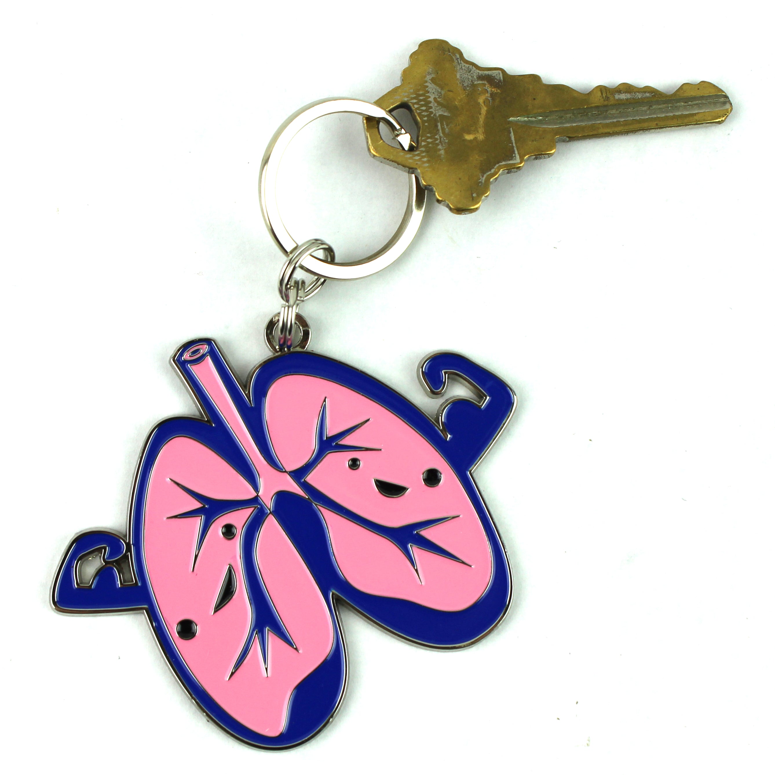 Lungs Keychain - My Lung Life is Crazy | I Heart Guts Plush Organs
