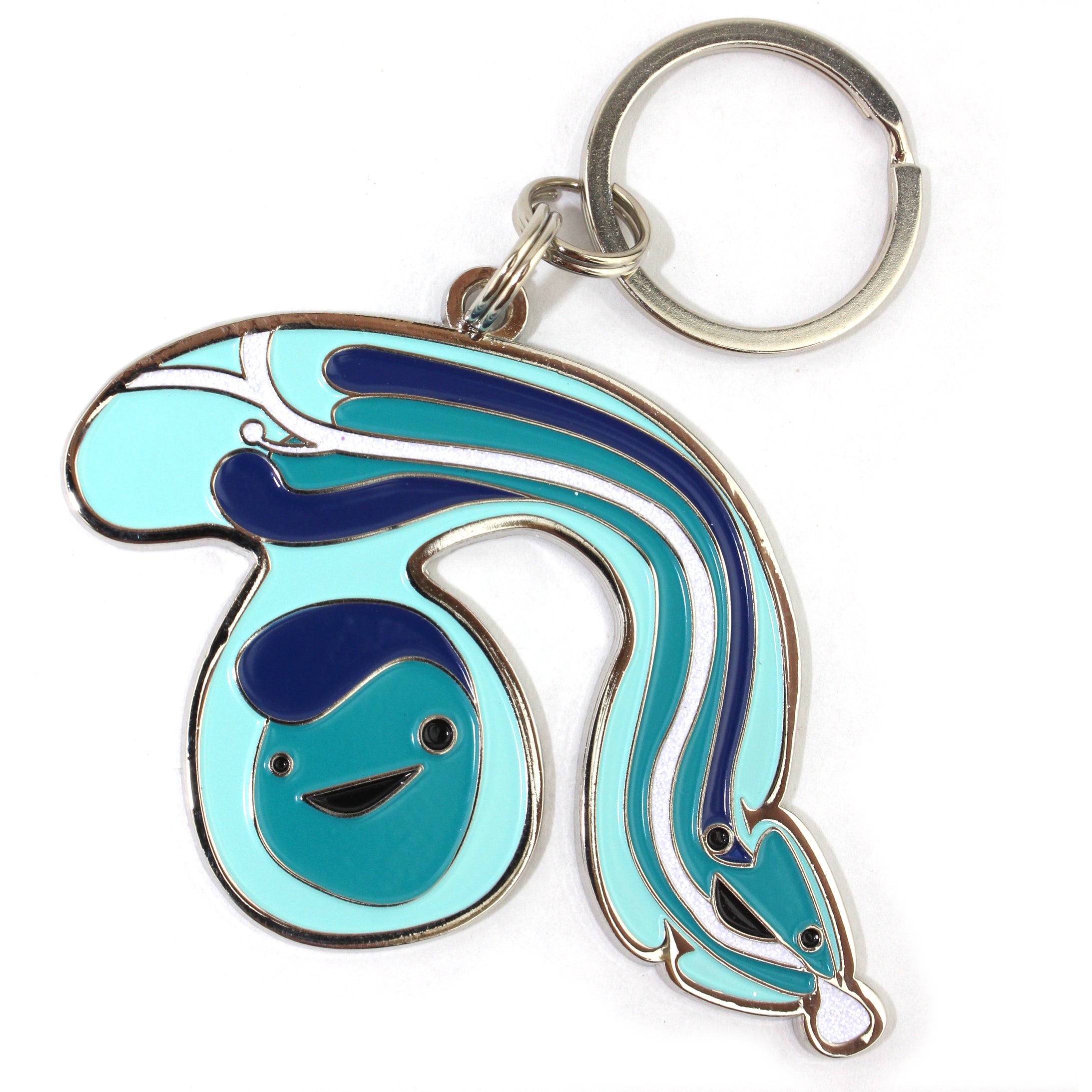 Penis Keychain with Sparkly Anatomical Plumbing | I Heart Guts Plush Organs