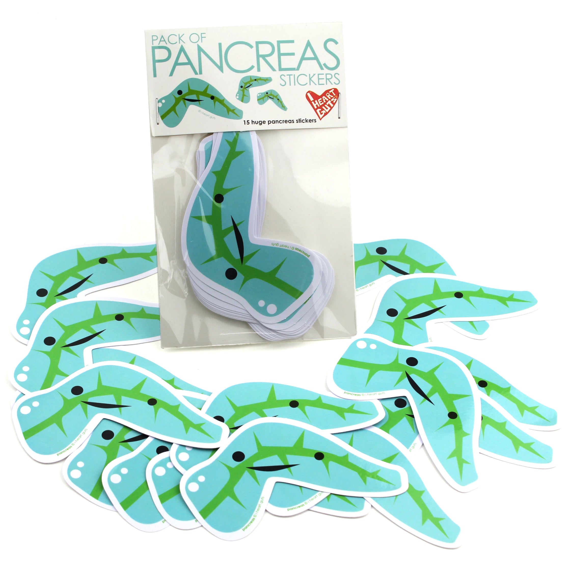 Pack of Pancreas Stickers - 15 Pancreas Stickers | I Heart Guts Plush ...