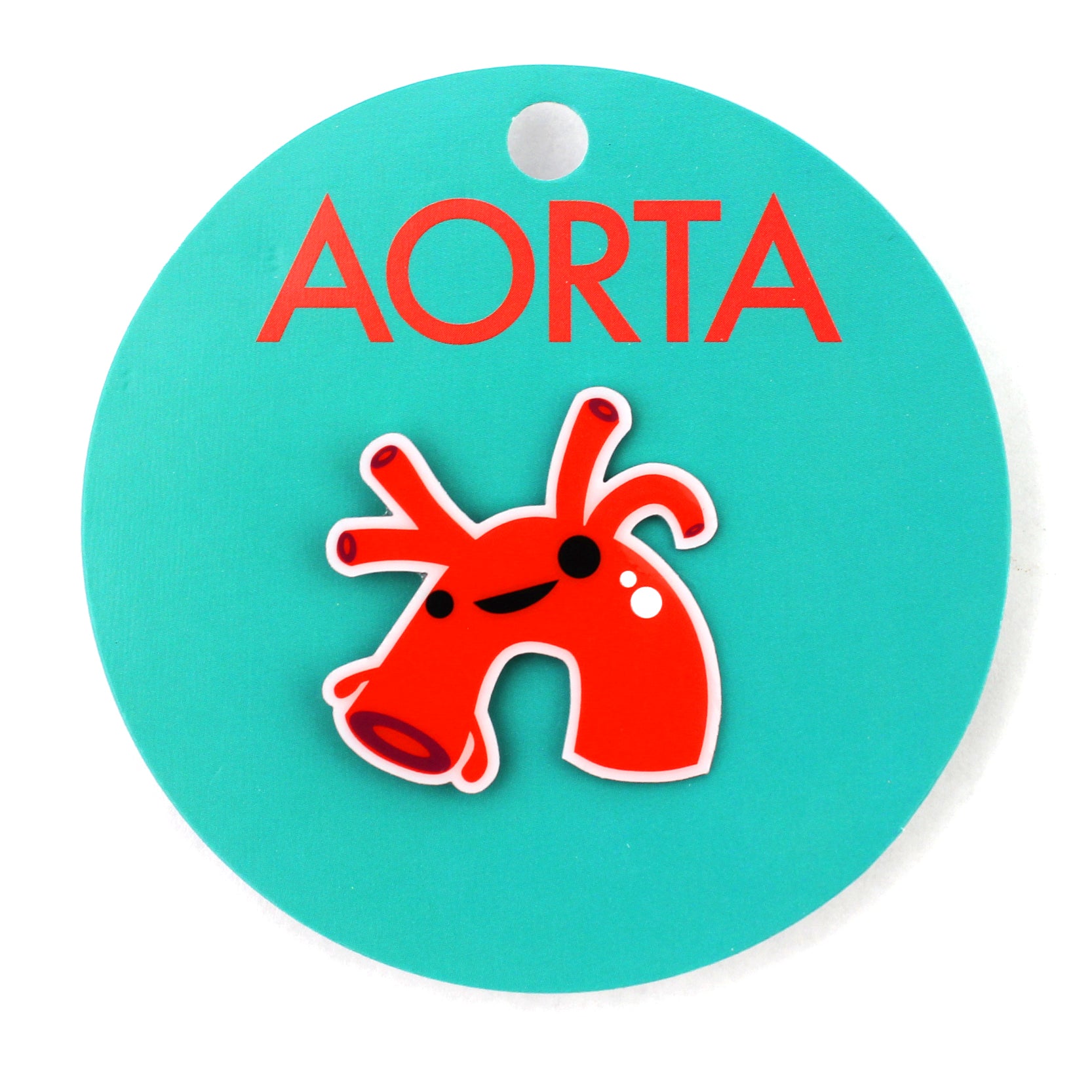 Aorta Lapel Pin - Heart's Bloody Buddy | I Heart Guts Plush Organs